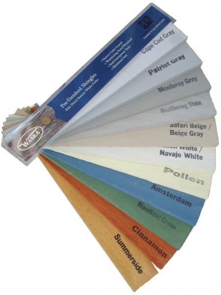 Waska has Cedar Shingles with Olympic Paint and Stains to offer you